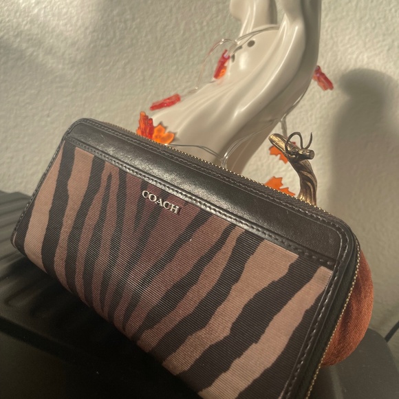 Coach | Bags | Coach Multi Toned Zebra Print Wallet | Poshmark